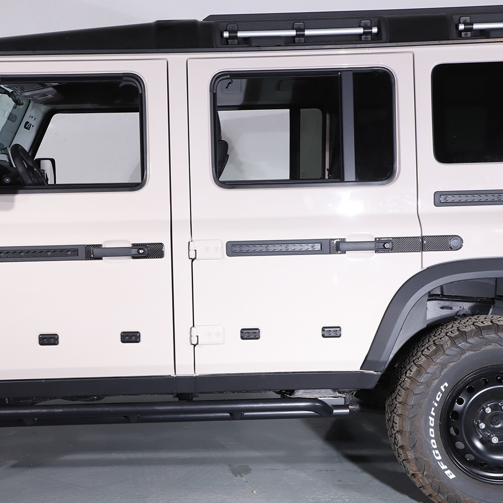 Carbon Fiber Exterior Door Handle Panel Trim Sticker For Ineos ...