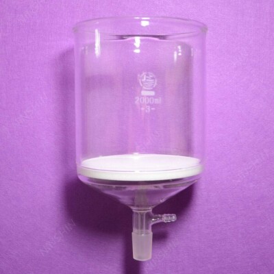 2000ML 24/29 Buchner Funnel Ground Joint 10MM Hose/C Lab Glassware ...