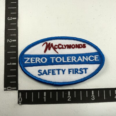 Zero Tolerance MCCLYMONDS Safety First Patch 07NE | eBay