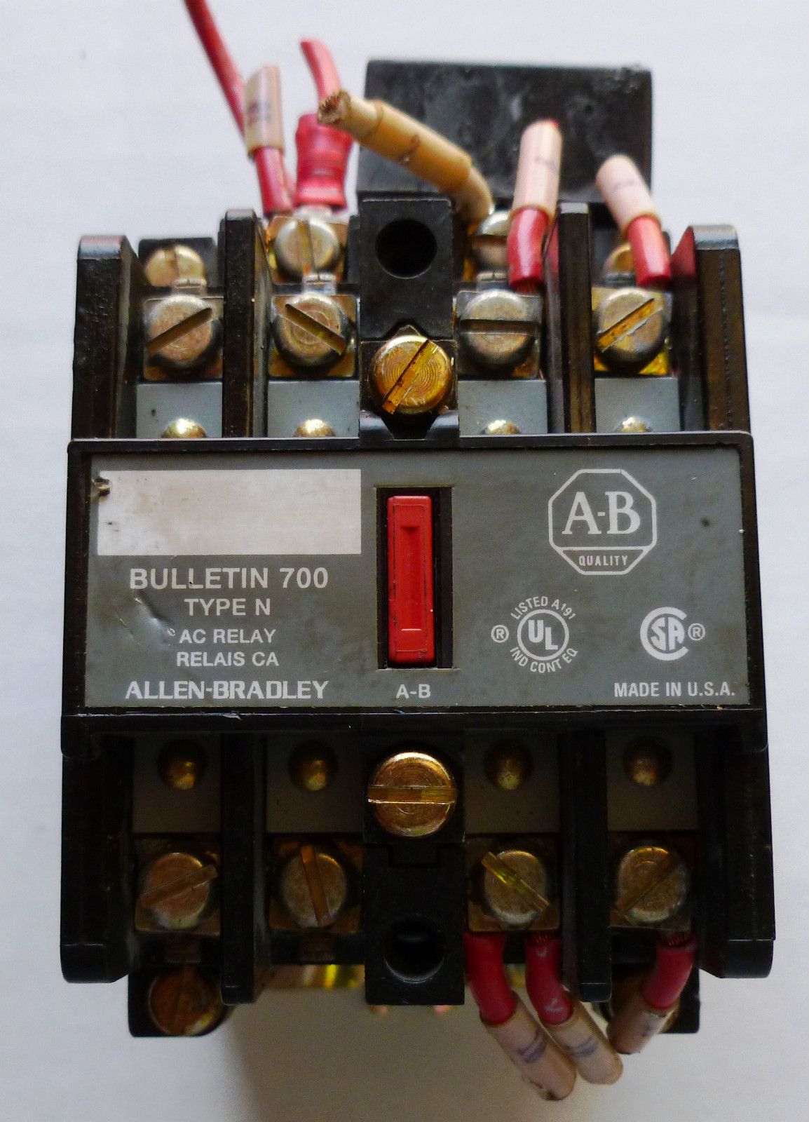 Allen Bradley AC Relay 700-N400A1 SERIES C, w/Supressor 700-N24, w/Coil ...