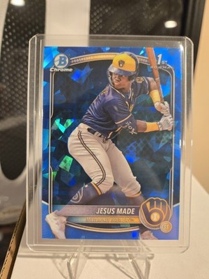 2025 Bowman Chrome Sapphire Jesus Made Rookie #BCP-50 RC Milwaukee ...