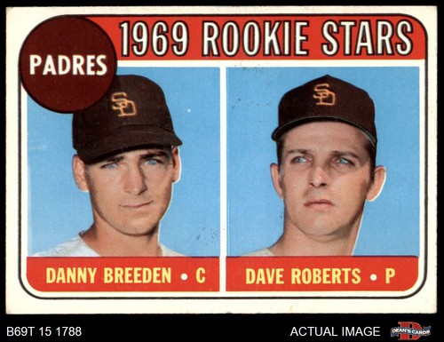 1969 Topps #536 Dave Roberts / Danny Breeden Padres RCs RC 4 - VG/EX | eBay
