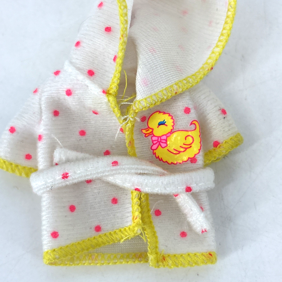 1994 Barbie Bath Time Fun Kelly White Ducky Robe Hooded Towel 14552 ...