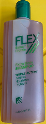 Vintage NEW Flex Balsam & Protein Shampoo Extra Body Triple Action 15 ...
