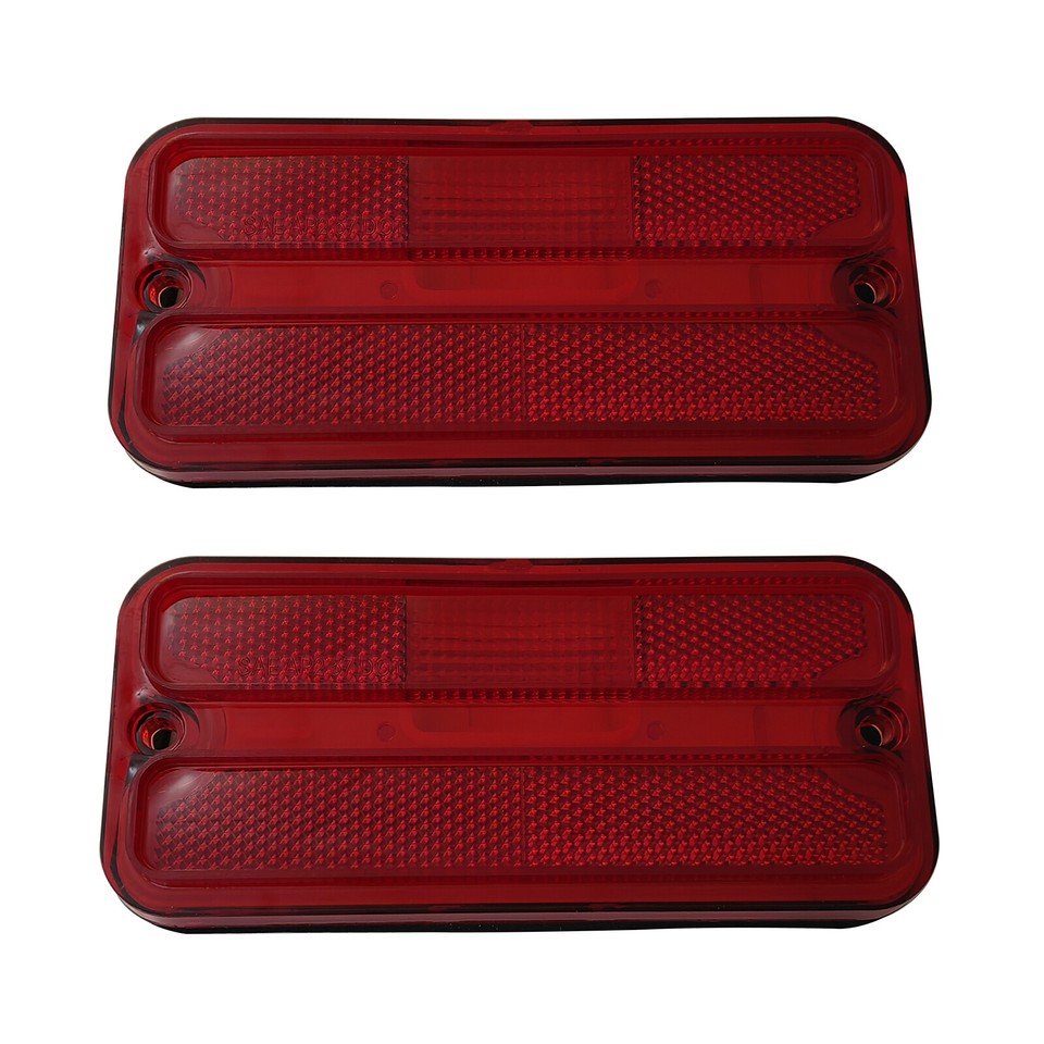 4Pcs Amber & Red Side Marker Lights For 1968-1972 Chevy & GMC Truck ...