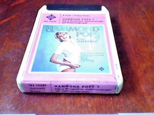 KLAUS WUNDERLICH HAMMOND POPS 7 GER LP 8 TRACK STEREO CASSETTE ...