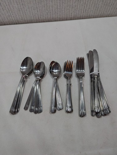 Farberware Indonesia Flatware Set Stainless Steel Six Settings | eBay