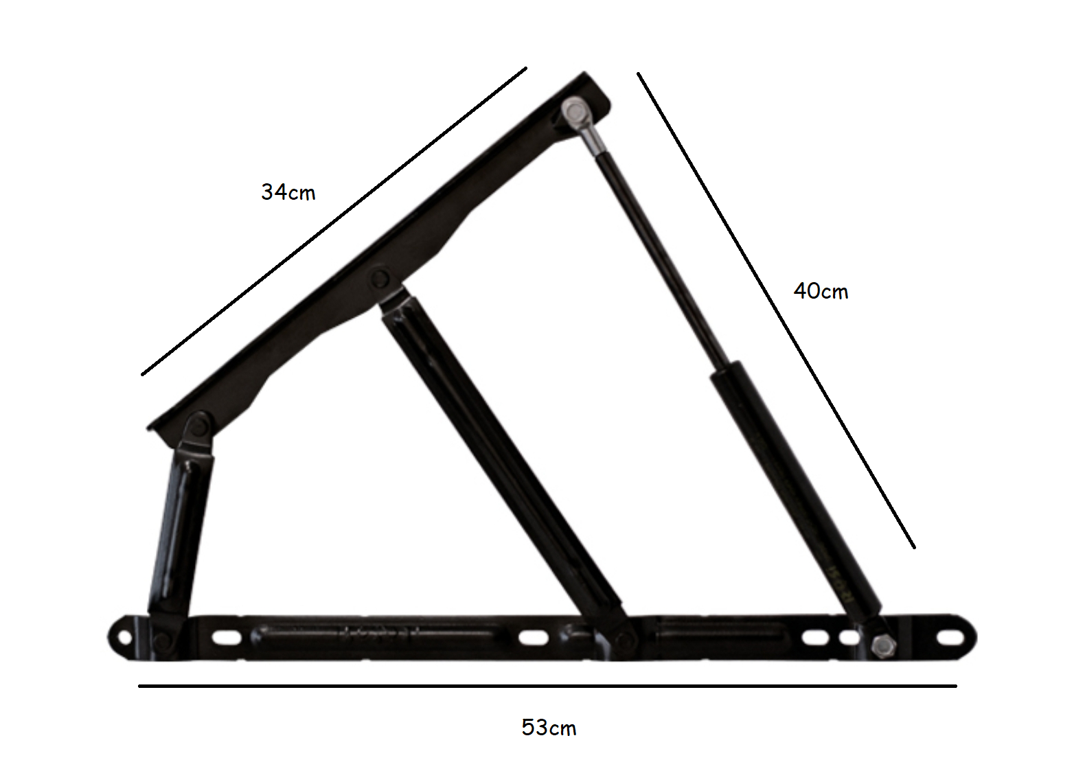 Ottoman Storage Bed Lift Up bed hinge Mechanism & Gas Struts Divan ...