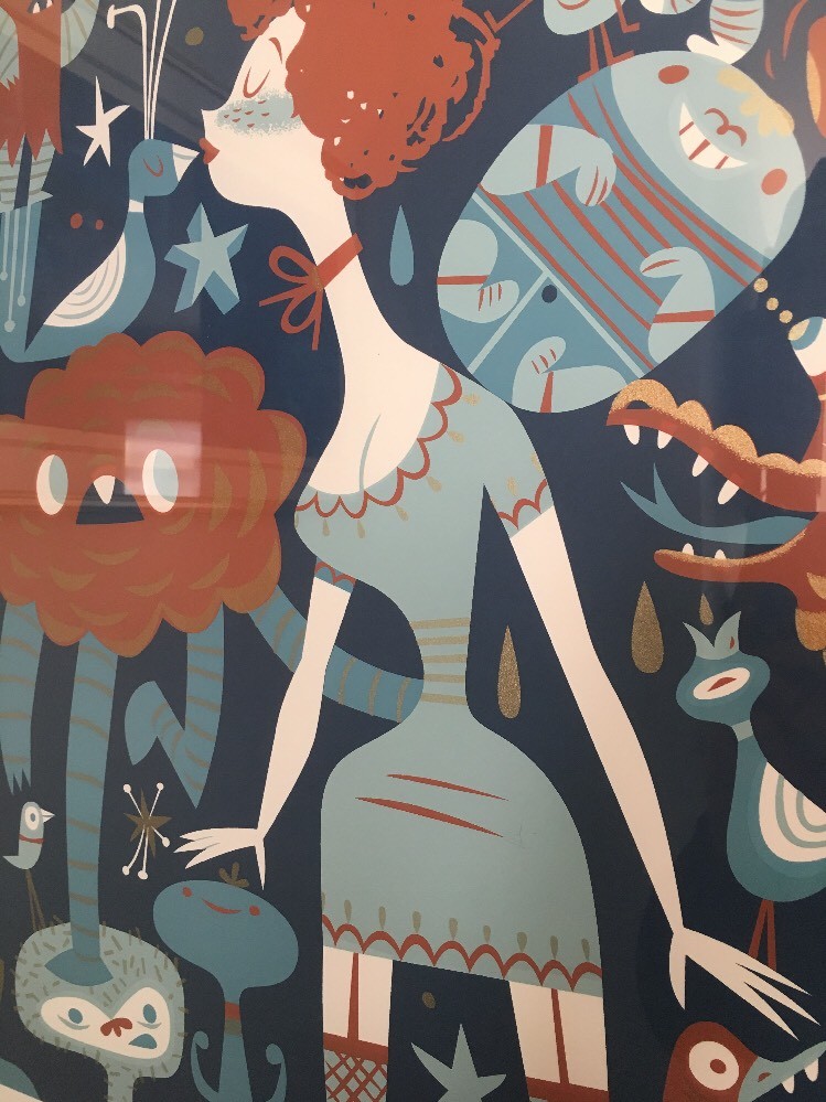 Tim Biskup Red Pheasant Queen Edition Of 150 Limited, Mint, Framed Art ...