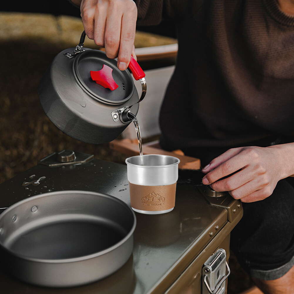 300ML Camping Mug Stackable Camping Cup for Indoor Outdoor Travel ...
