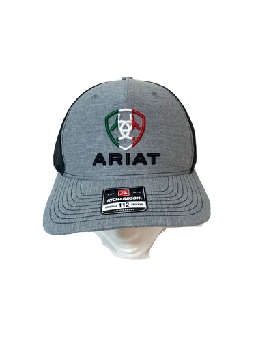 Ariat Mens Hat Mesh Snapback Mexico Flag Trucker 112 Western Baseball ...