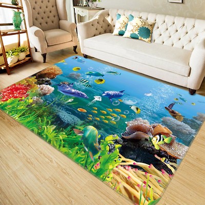3D Sea Dolphin Fish 99 Non Slip Rug Mat Room Mat Quality Elegant Photo ...