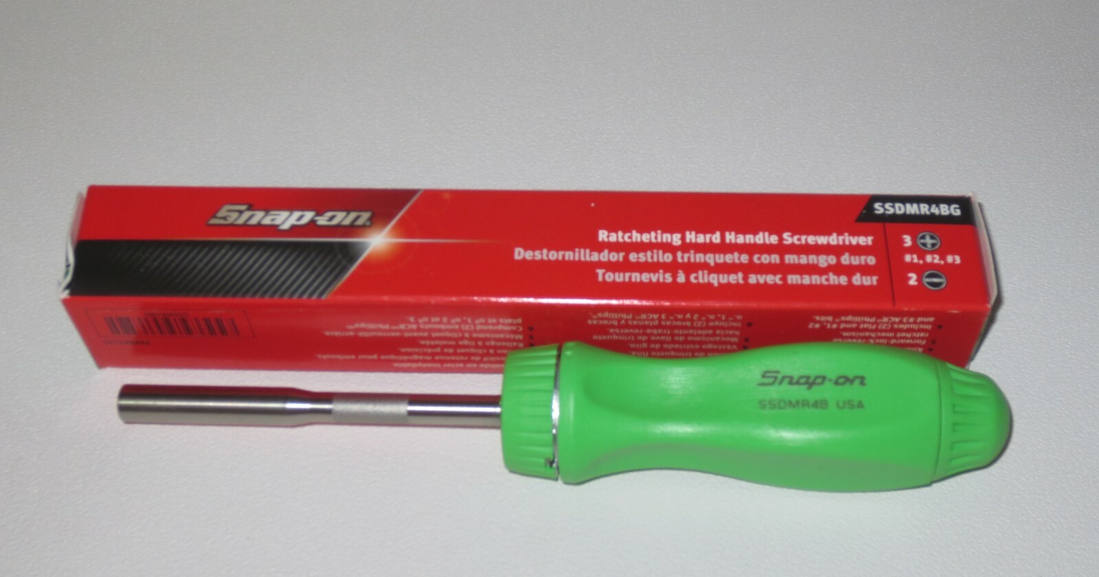 Snap on Green Ratcheting Screwdriver Ssdmr4b SSDMR4BG for sale online ...