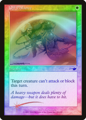 Off Balance FOIL Nemesis PLD White Common MAGIC THE GATHERING CARD ...