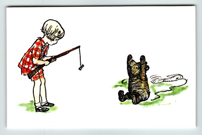 Postcard Winnie the Pooh Bear Cork Gun Christopher Robin | eBay