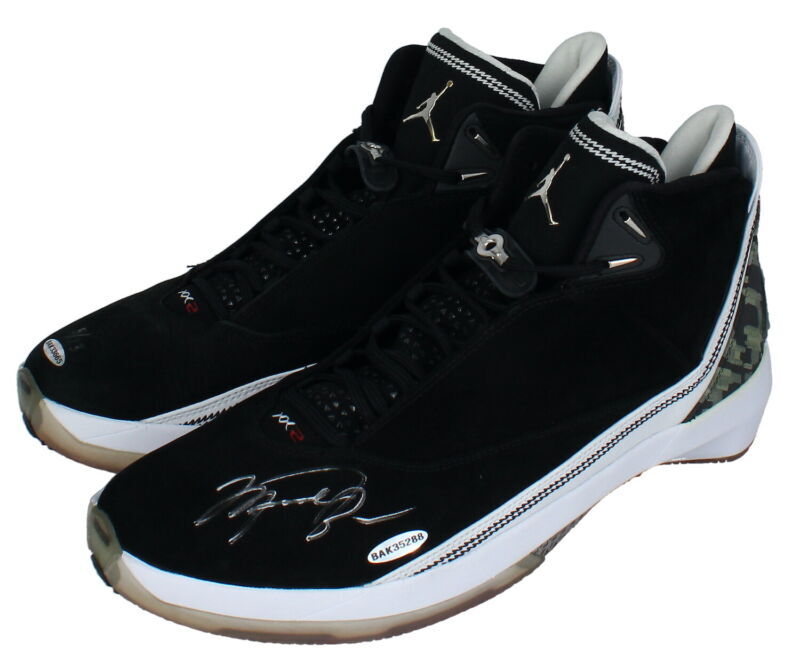 Michael Jordan Autographed Legacy Edition 1's and 22's Shoes UDA LE 5/ ...