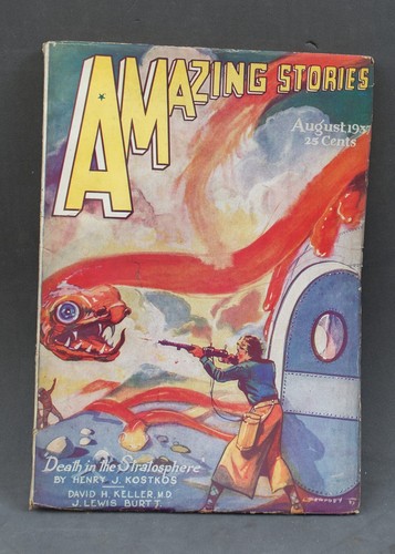 Amazing Stories August 1937 Pulp SciFi | eBay