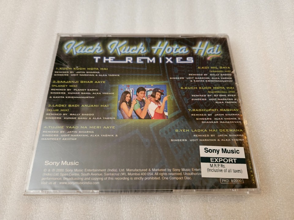 RARE Kuch Kuch Hota Hai The Remixes Hindi Bollywood Audio CD | eBay