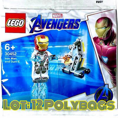 =Lot: 12 Polybags= LEGO 30452 Iron Man Dum-E Mavel Avengers Infinity ...