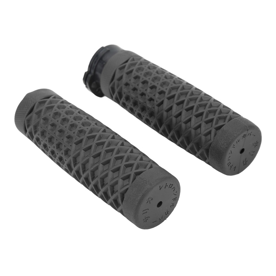 (Black)1 Pair Of 25mm Motorcycle Handlebar Grip Left Right Universal ...