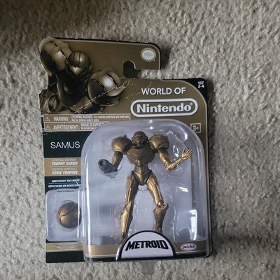 4" SAMUS Gold Trophy Series Metroid World of Nintendo Jakks | eBay