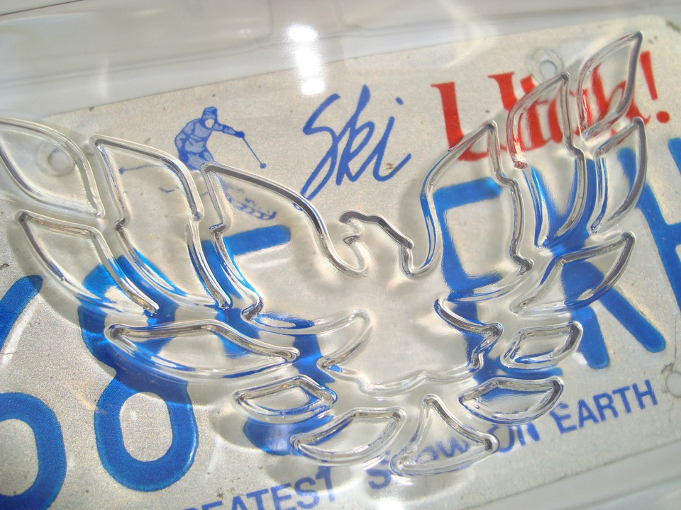 Blemish Clear Firebird Trans Am License Plate Cover 25th 30TH CETA ...