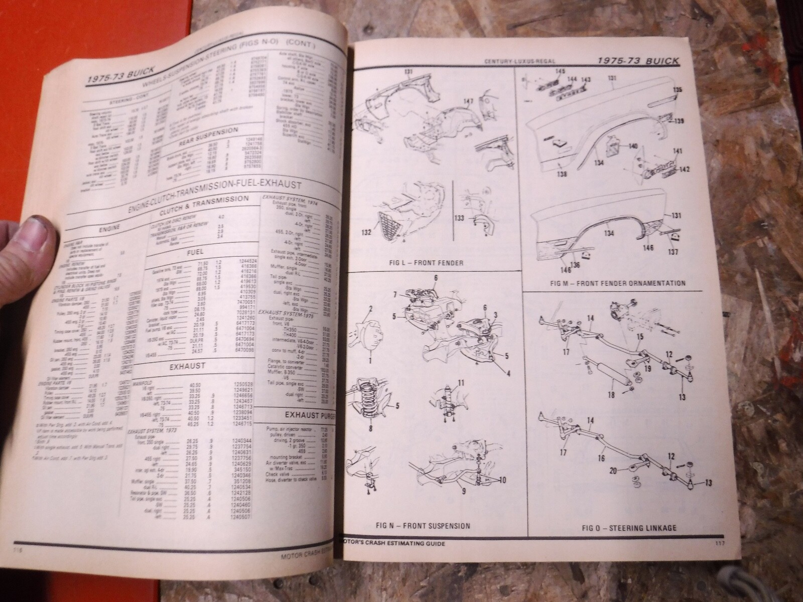 1971-1977 MOTOR CRASH ESTIMATING GUIDE CHEVY BUICK GMC OLDS PONTIAC ...