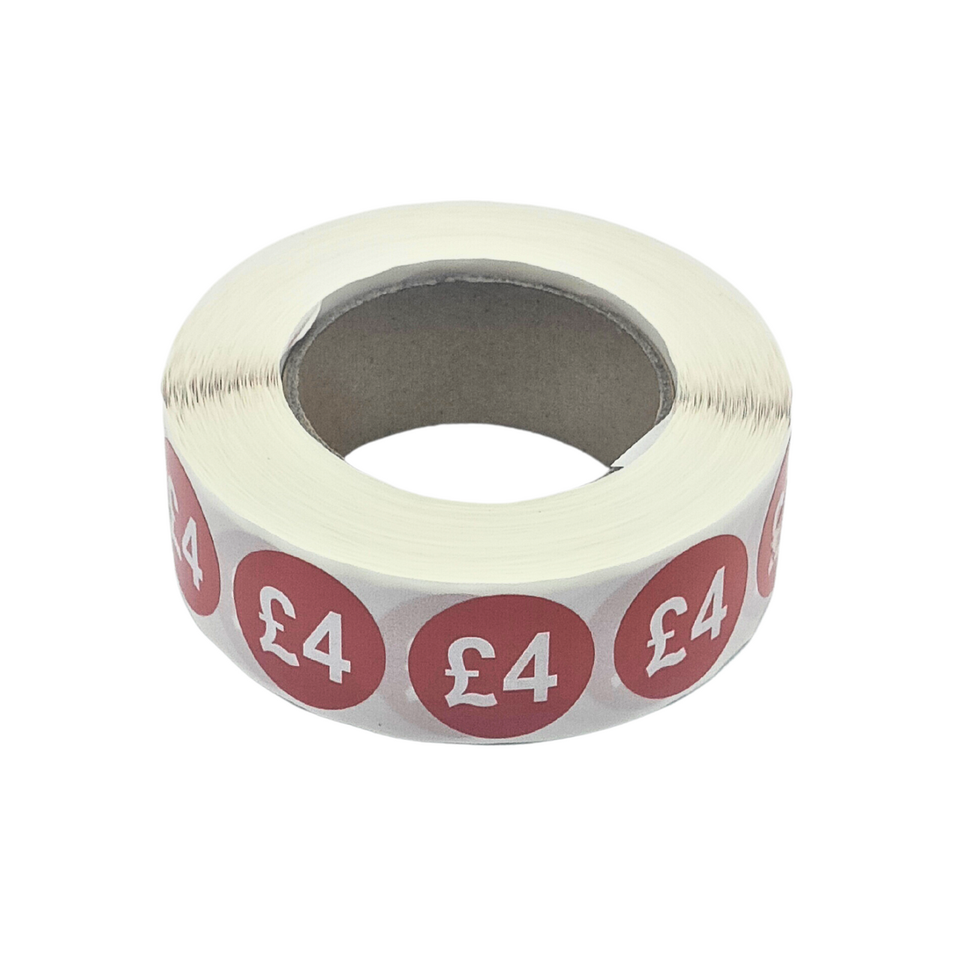 1000x 25 mm red price self adhesive stickers sticky labels | eBay UK