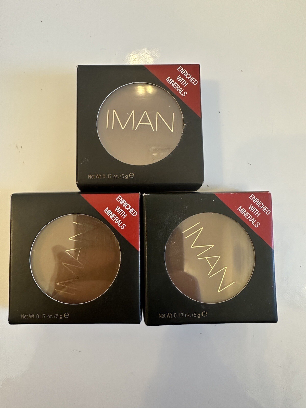 3 X IMAN COSMETICS CLAY MEDIUM DEEP Second To None Cover Cream .17oz | eBay