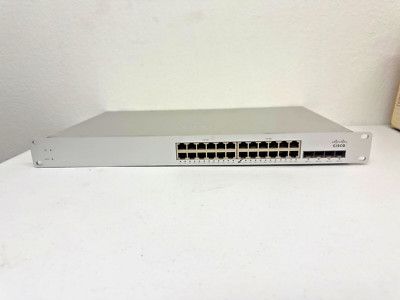 Cisco Meraki MS220-24P 24-Port Poe Cloud Managed Switch - UNCLAIMED ...