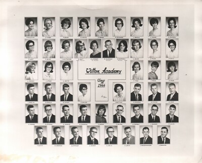 Wilton, Maine Wilton Academy Class Photo 1966 With Names - Free ...