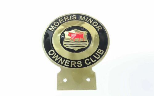 Vintage Car Morris Minor Owners Club Front Grill Badge Emblem Decal ...