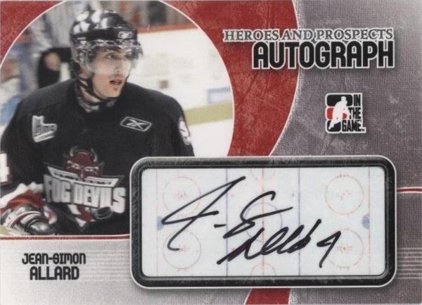 2007-08 In the Game Heroes and Prospects - Autographs #A-JSA Jean-Simon ...