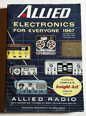 1967 Allied Electronics Catalog Vintage HiFi Audio Speakers Amplifier ...