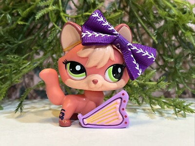 Littlest Pet Shop 2114 Lps Authentic Pink Craem Fox Green Eyes | eBay