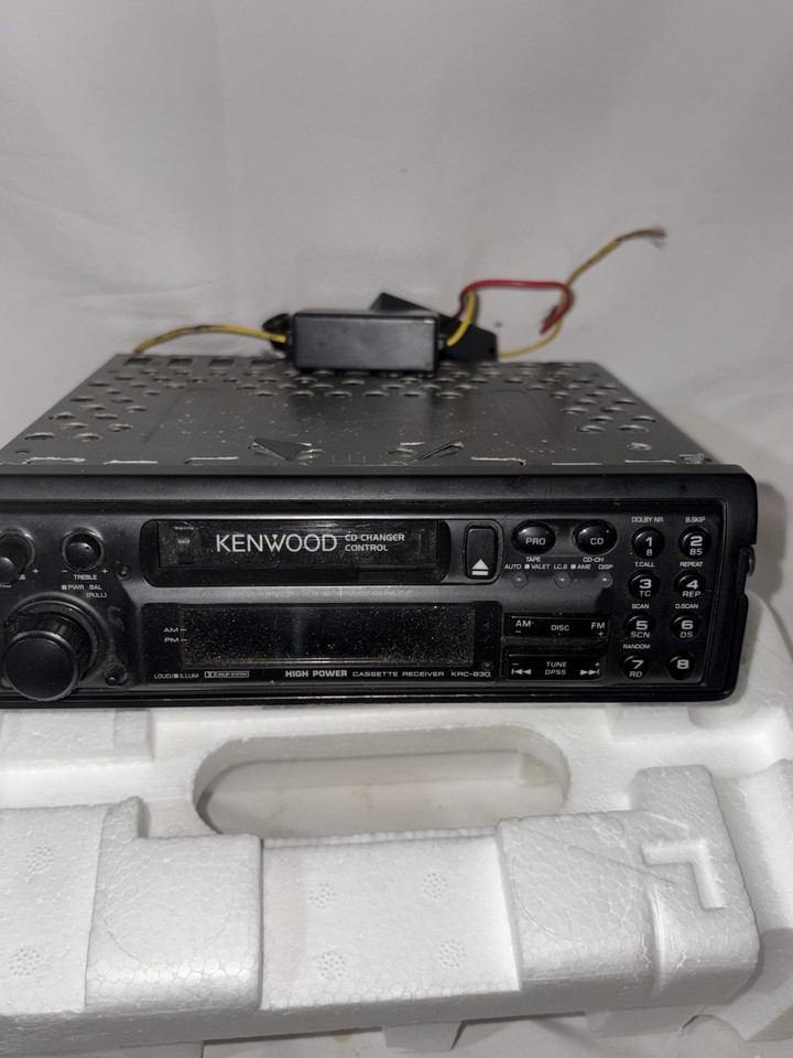 NOS Vintage 1990’s KENWOOD KRC-830 Cassette Receiver AM/FM Stereo Pull ...