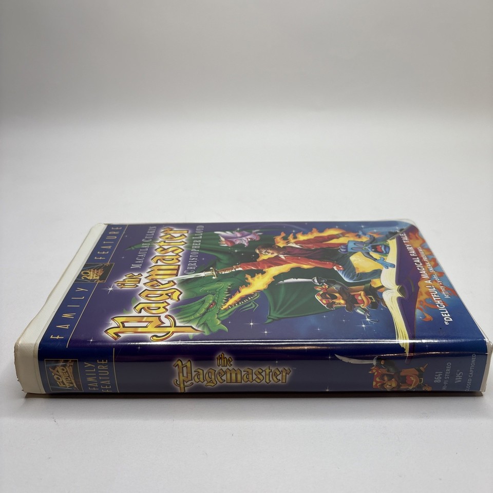 The Pagemaster VHS 1995 Clamshell Macaulay Culkin Christopher Lloyd Free Ship 86162864131| eBay