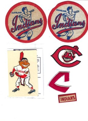 Vintage 1970s Cleveland Indians Lot of Patches & Mascot Decal | eBay