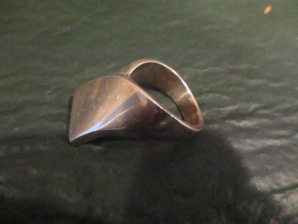 Vintage Large Mexico 925 Sterling Silver Taxco Signed Size 7-1/2 ...