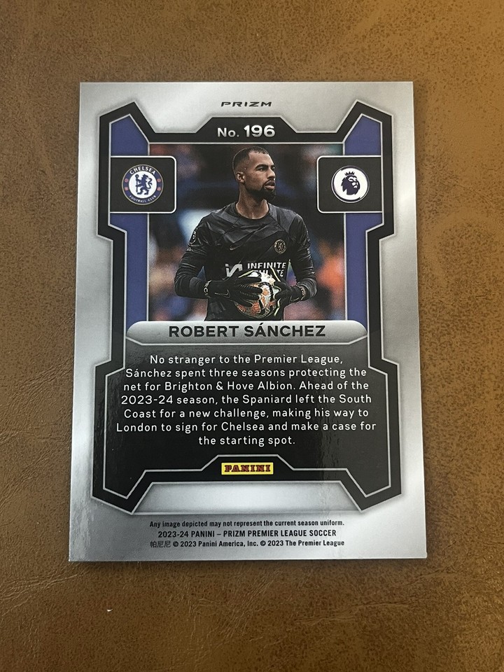 2023-24 Prizm Premier League Robert Sanchez #196 Red Mosaic Chelsea FC ...
