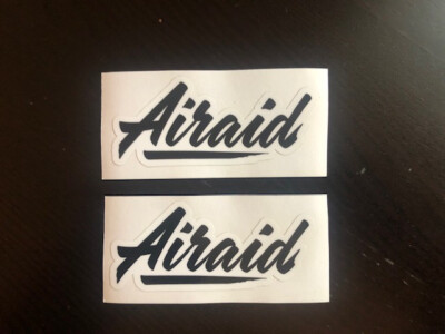AIRAID Cold Air Intakes Racing Decals Stickers BLACK 2PC SET NHRA ...