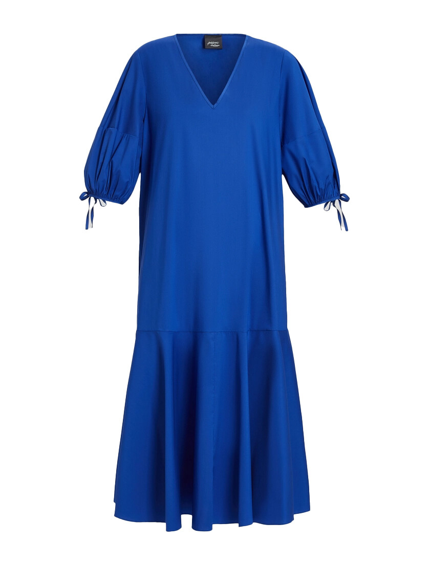 PERSONA By MARINA RINALDI Women's Blue Flared Dress 2413221132600 ...