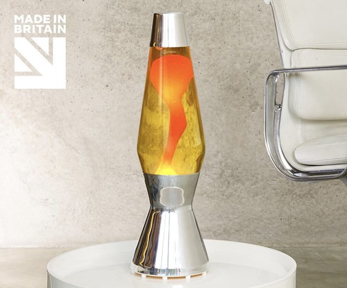 Mathmos Astro Lava Lamp - silver - yellow/orange | eBay Australia