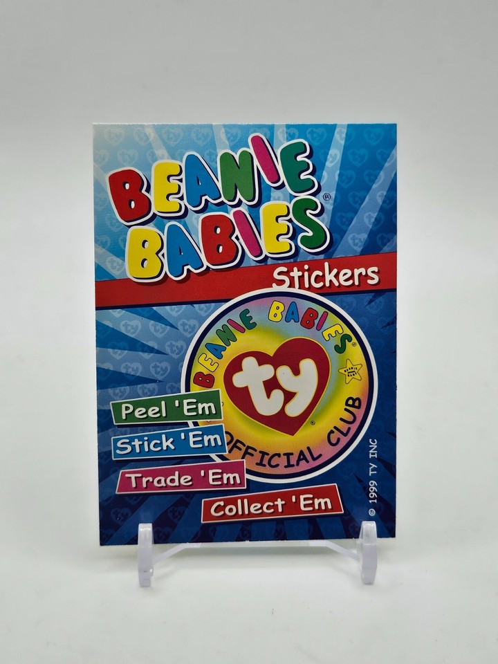 1999 TY Beanie Babies STICKER CARD "Series 3" Mooch Stripes Kuku | eBay