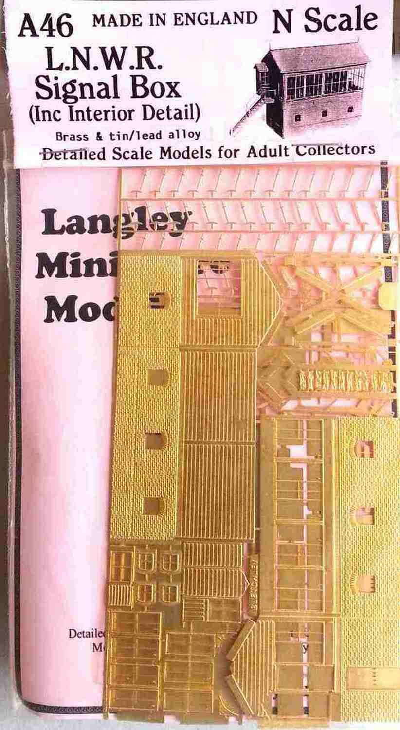 LNWR LMS Signal box interior A46 UNPAINTED N Gauge Scale Langley Models ...