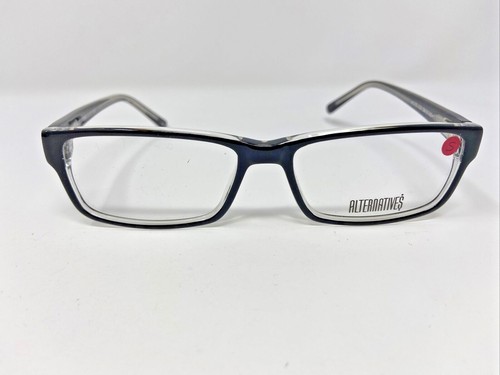 ALTERNATIVES Eyeglasses Frames ALT 70 3 54-16-140 Black/Crystal Full ...