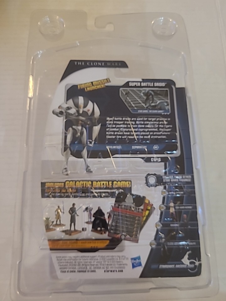 Star Wars 3.75” Hasbro The Clone Wars Super Battle Droid Training Droid ...