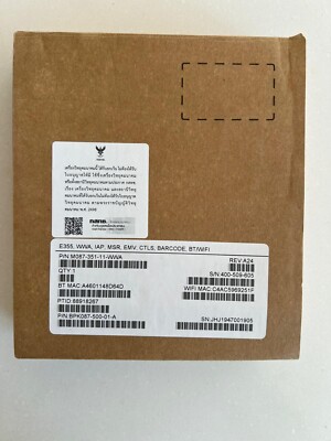 Verifone E355 Bluetooth Wi-Fi Mobile Payment Terminal M087-351-11-WWA ...