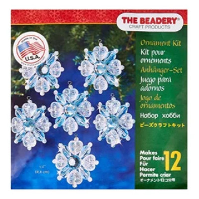 THE BEADERY CRAFT PRODUCTS - 12 PC ORNAMENT KIT - SNOWFLAKES | eBay