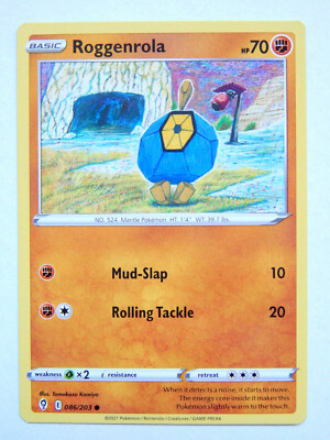 Roggenrola 086/203 (NM, Pokemon Card, Evolving Skies, 2021, Fighting ...